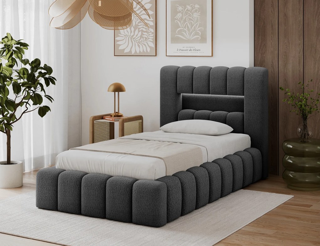 Postel Lamica 90x200 + Kovový rám/plynový výtah/kontejner