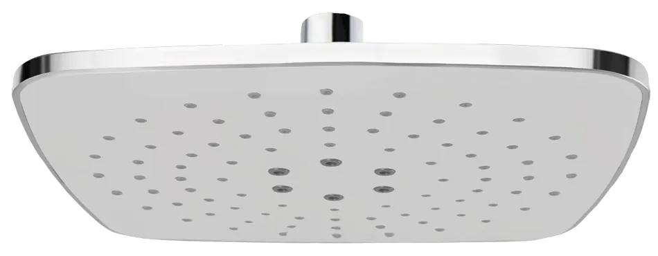 Mereo Sprchová baterie s talířovou hranatou sprchou, šedá Mada