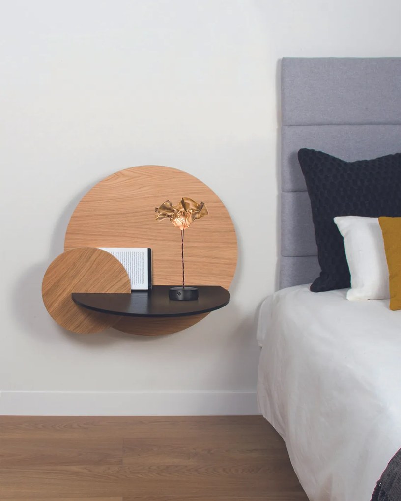 SLAMP LAFT000VLV000BT000EU Lafleur Velvet battery, stolní designová lampička na baterii, 1,3W LED 2700K, výška 26cm