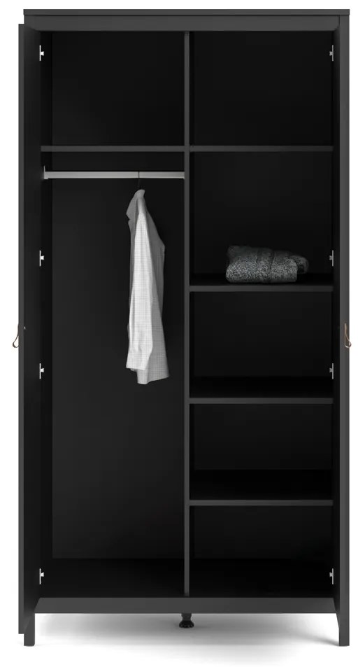 Šatní skříň Alta - 102 x 199 x 58,5 cm | černá