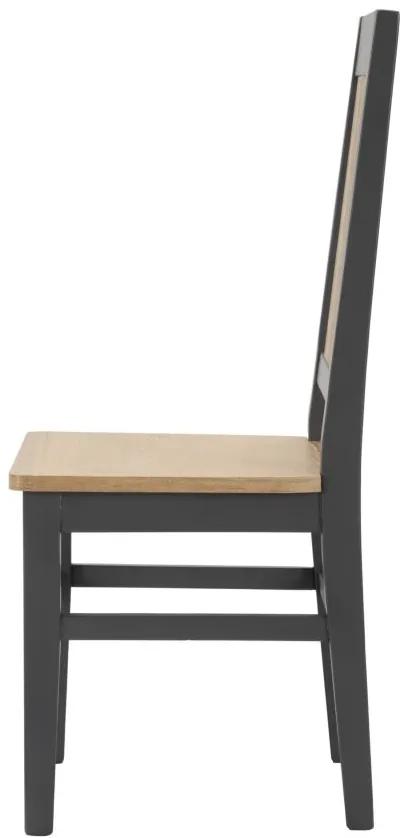Set 2 ks jídelních židlí Mauro Ferretti Majer 44x44x96 cm, hnědá/šedá