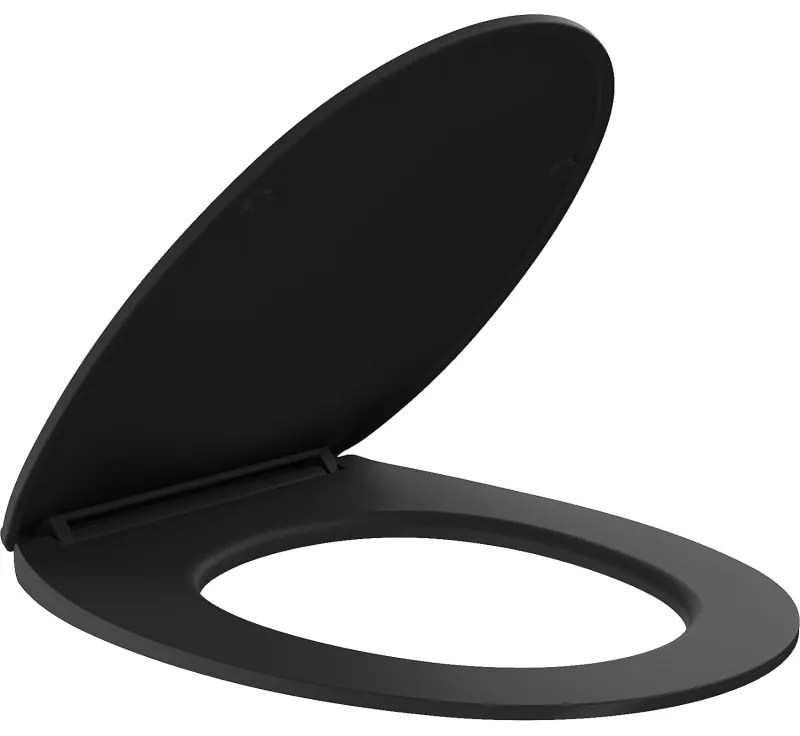 Mexen, Mexen Egg deska wolnoopadające slim, duroplast, czarna mat - 39243085