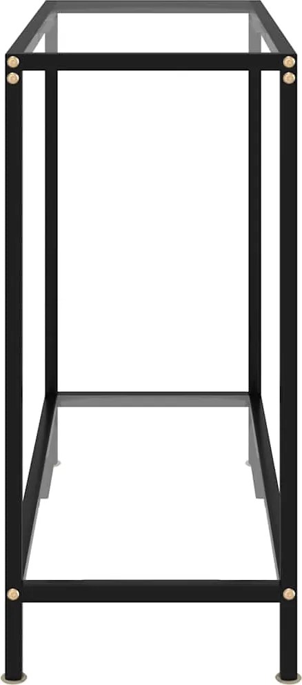 Konzolový stolek transparentní 80 x 35 x 75 cm tvrzené sklo 322831