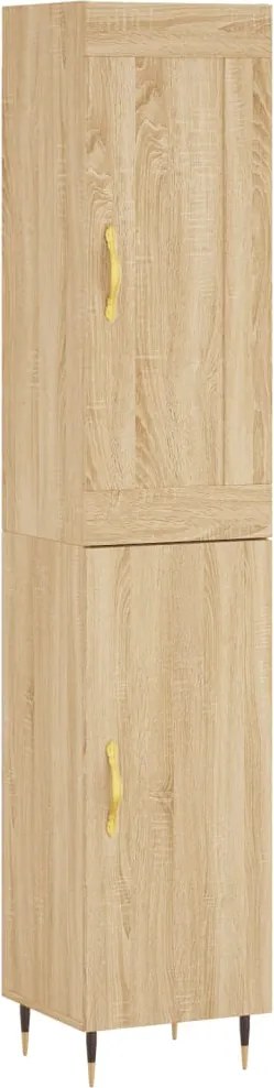 Skříň highboard dub sonoma 34,5 x 34 x 180 cm kompozitní dřevo 3200116