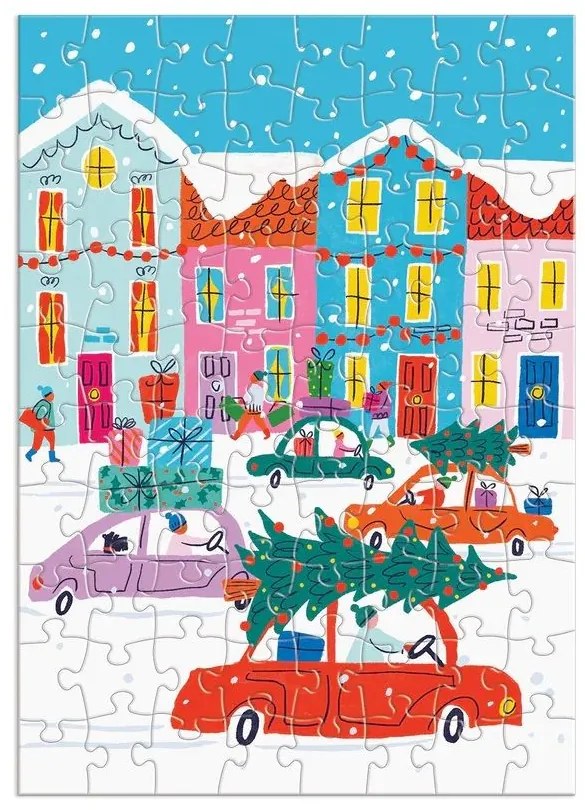Galison Puzzle adventní kalendář 12 v 1