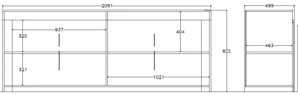 Komoda FINERA bílá