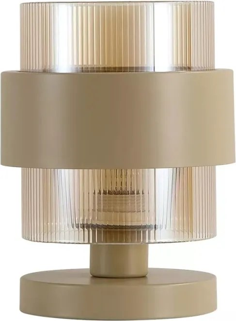 Searchlight 82437-1SA Stolní lampa ROYAL jantarové sklo