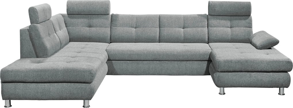 XXXLutz SEDACÍ SOUPRAVA, textil, světle šedá MID.YOU - Sedací soupravy - 002220029604