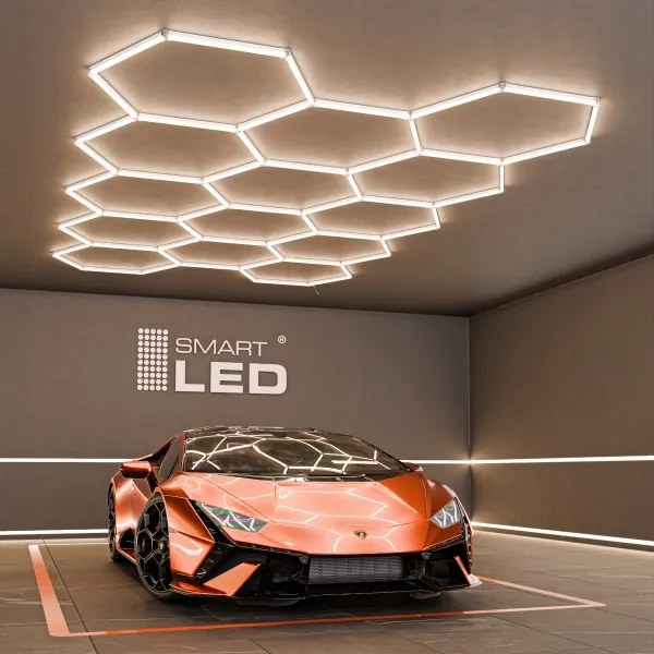 LED Stropní svítidlo LED/570W/85-265V 4000K 522x298 cm CRI 90 IP44 bílá