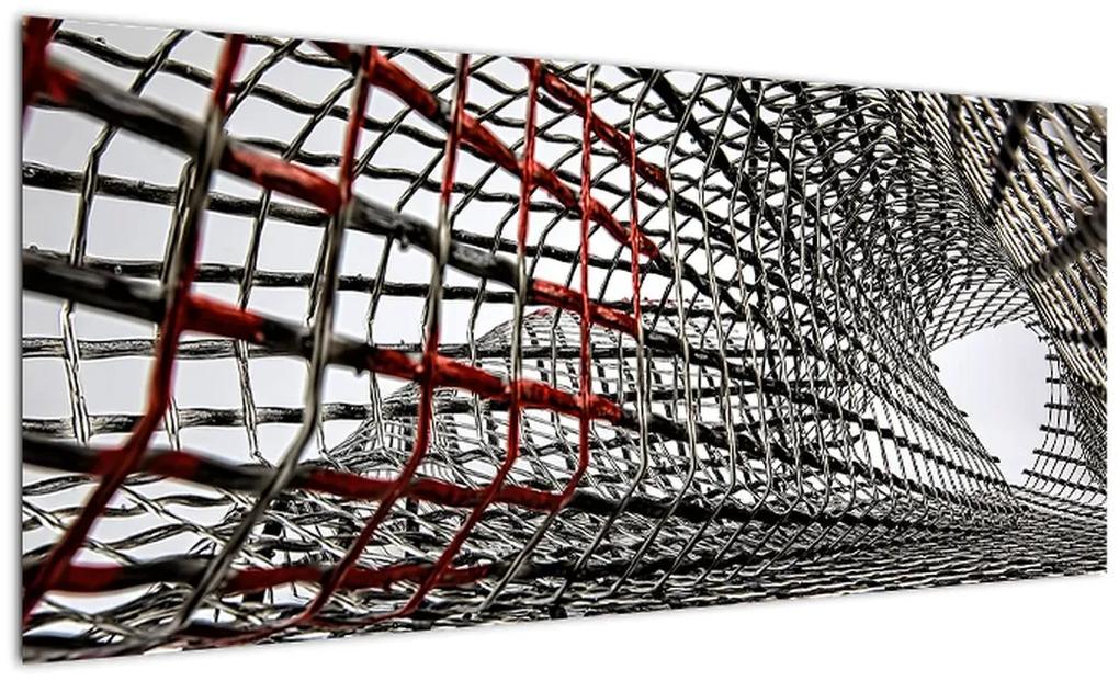 Obraz kovové mříže (100x40cm)