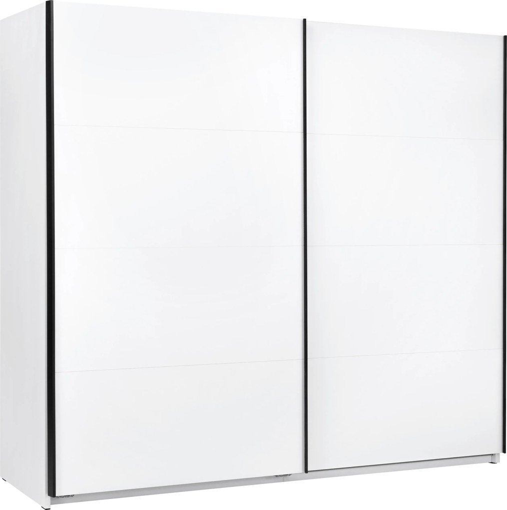 XXXLutz ŠATNÍ SKŘÍŇ S POSUVNÝMI DVEŘM, bílá, 250/211,5/61,5 cm P & B - Šatní skříně - 000885001205
