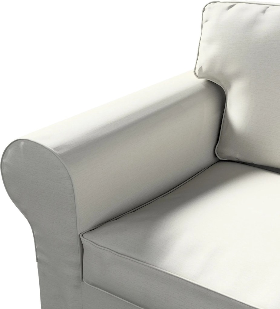 Potah na pohovku IKEA Ektorp 2-místná rozkládací NOVÝ MODEL 2012 barva šedá látka lesklé, pletený vzor, sametová