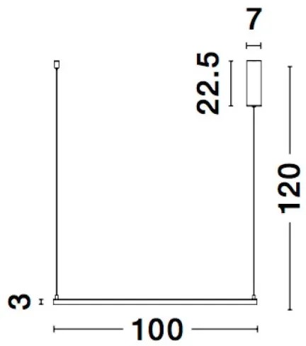 LED lustr Eterna 100 bílé