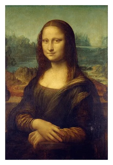 Reprodukce obrazu Leonardo da Vinci - Mona Lisa, 60 x 40 cm