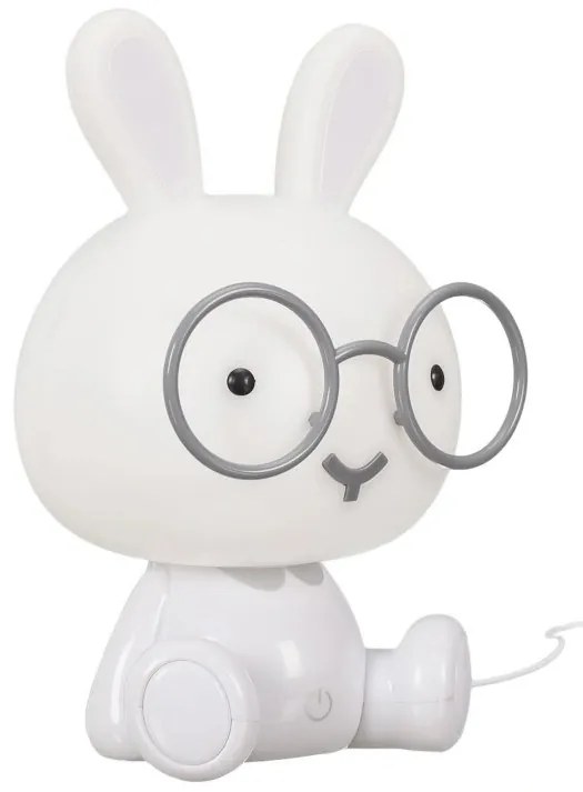 LED dětské noční světlo HOPPY 23,5cm, bílá