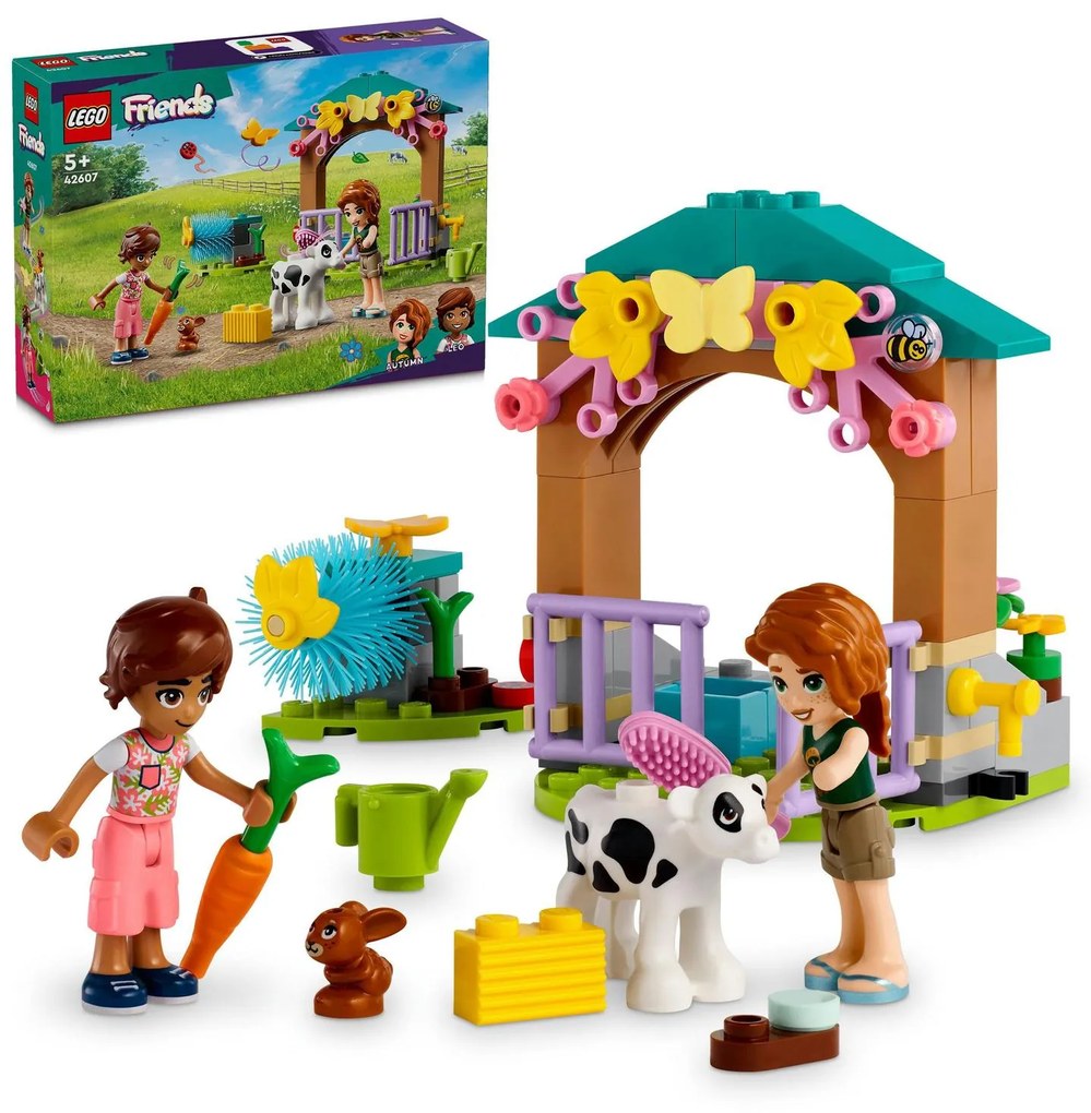 Lego stavebnice lego friends 42607 autumn a její stáj pro telátko