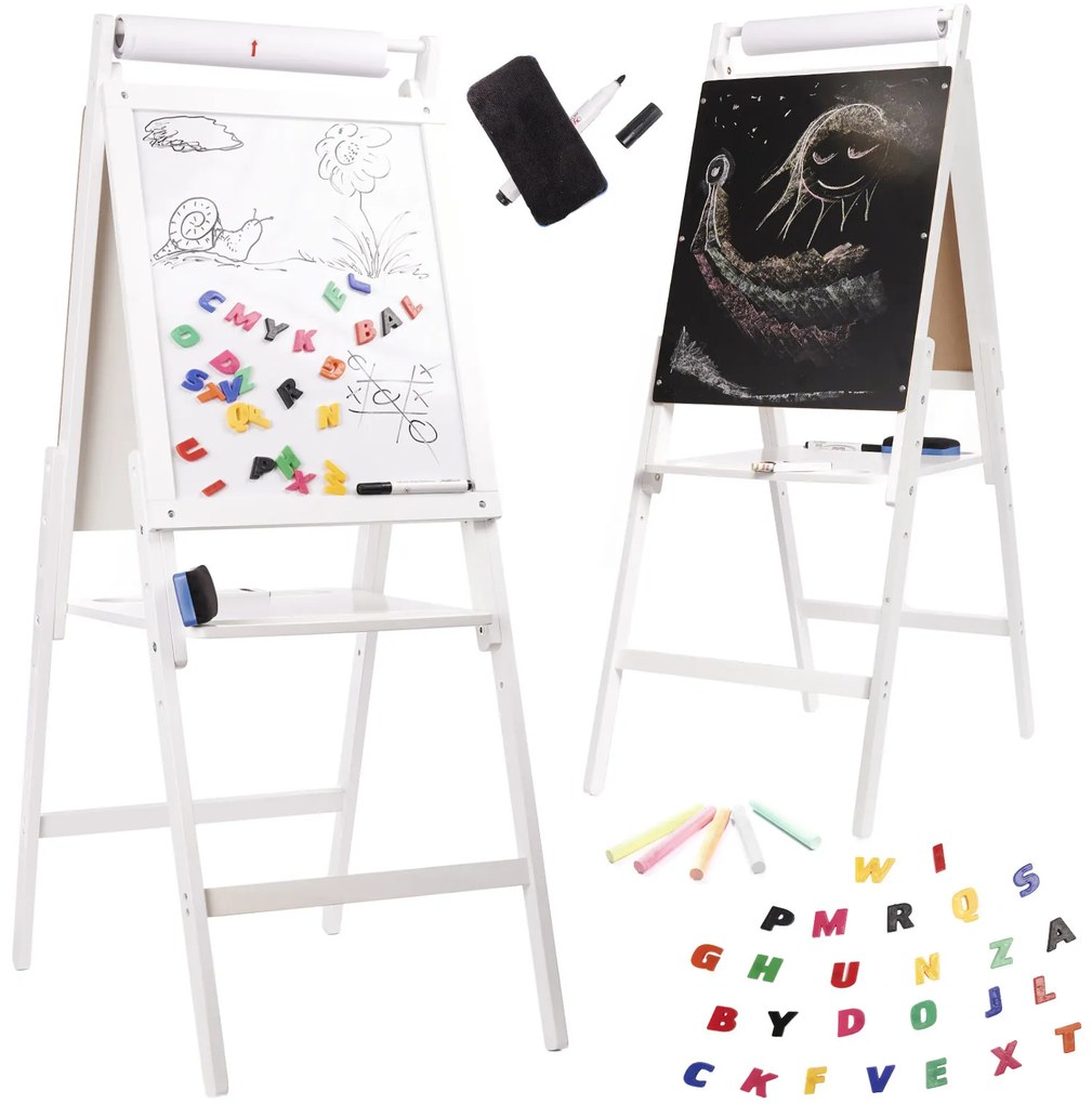 Creative Corner Magnetická dřevěná tabule bílá velká XXL