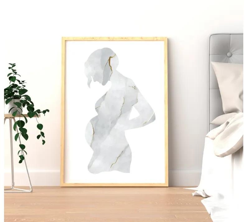 Mimijo Umělecký plakát z těhotenské fotky