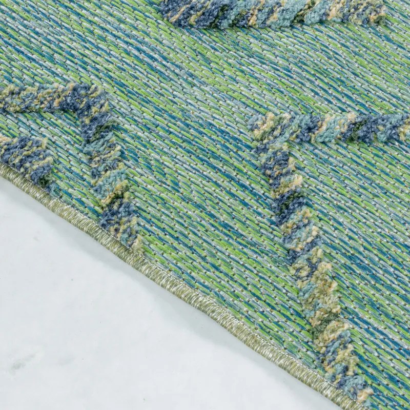 Ayyildiz, Kusový koberec Bahama 5152 Green – na ven i na doma, 80x250, zelená, chodba / předsíň