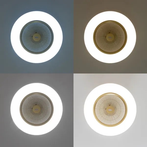 Brilagi - LED Stmívatelné svítidlo s ventilátorem AURA LED/38W/230V zlatá + DO