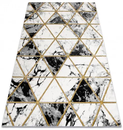 Dywany Łuszczów AKCE: 80x150 cm Kusový koberec Emerald 1020 black and gold - 80x150 cm