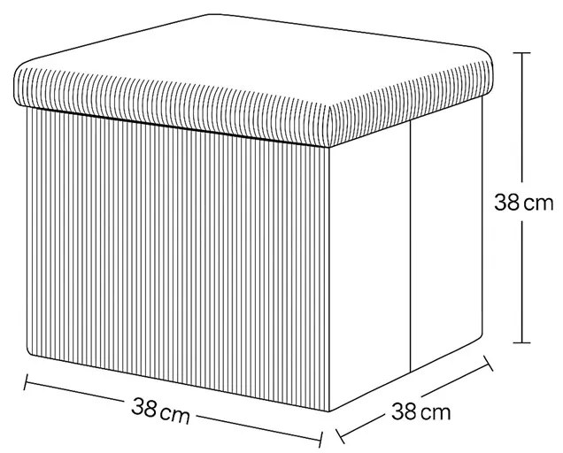 Autronic Taburet s úložným prostorem TAB-471 Barva potahu: Zelená