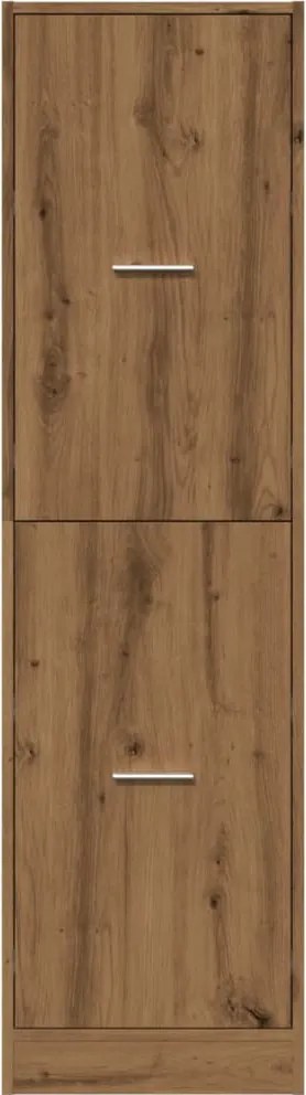 Skříňka na léky dub artisan 40 x 41 x 144,5 cm kompozitní dřevo 3309644