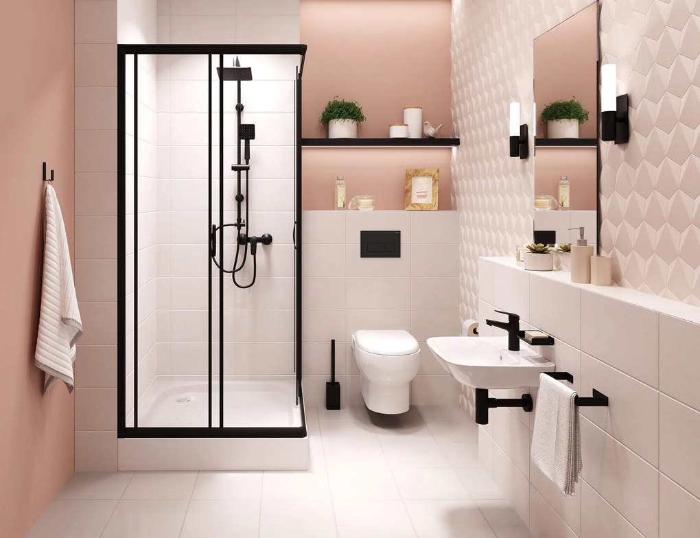 Deante Deante, splachovací tlačítko Slim pro závěsný rám Deante, černá matná, CST_N51P