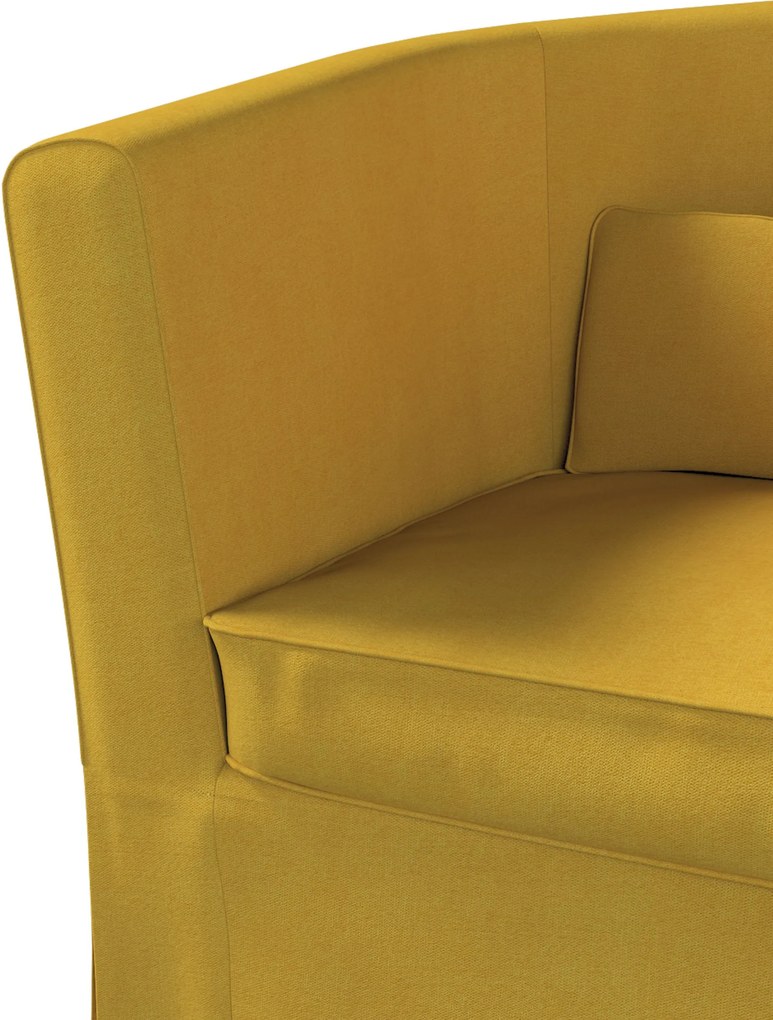 Potah na křeslo IKEA Ektorp Tullsta barva žlutá látka pletený vzor