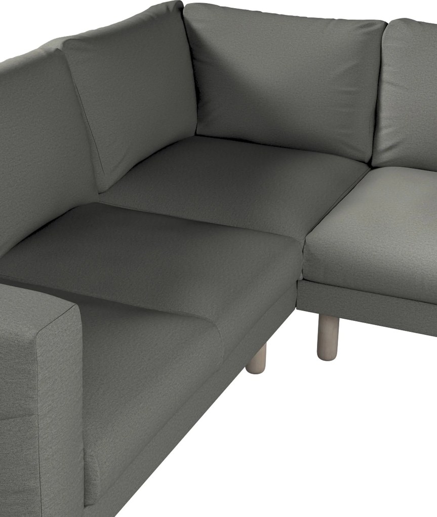 Potah na pohovku IKEA Norsborg rohová 4-místná barva šedá látka pletený vzor