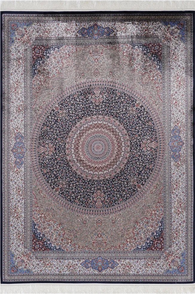 BE Koberec Anatolia Silk 32510 BLUE - modrý obdélníkový Rozměr: 160x230 cm
