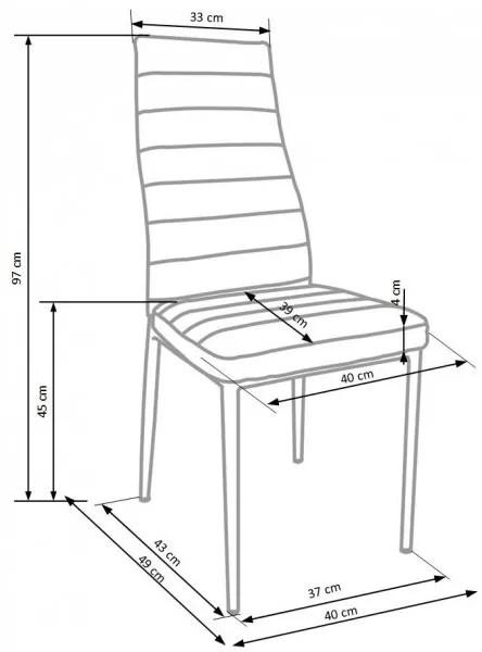 Jídelní židle Perla / šedá