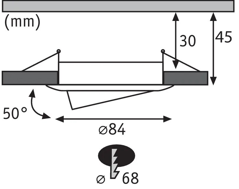 Paulmann 92965 ZigBee LED Nova Plus Coin, sada zapuštěných bodovek 3x3.5W RGBW kartáčovaný hliník