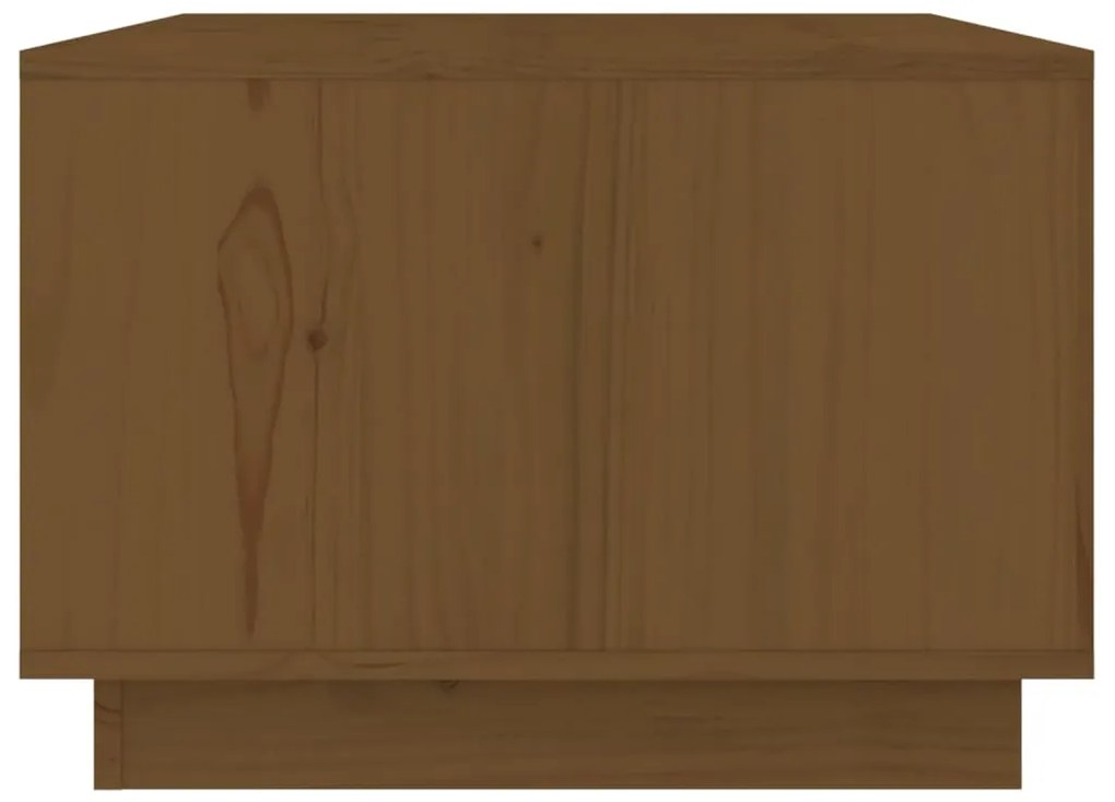 Konferenční stolek medově hnědý 80x50x35 cm masivní borovice - Default Title