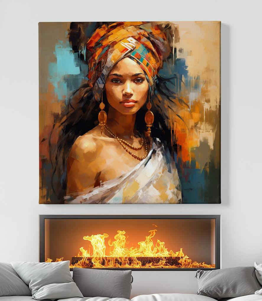 Obraz na plátně - Marocká žena Ngozi FeelHappy.cz Velikost obrazu: 60 x 60 cm