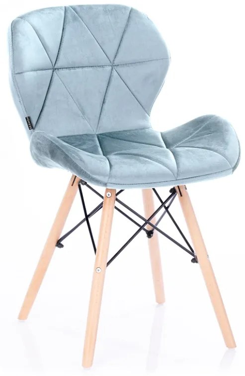 Skandinávská čalouněná židle, 73x47x37 cm,různé barvy Barva: Modrá