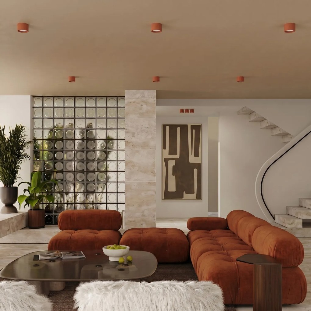 Sollux Lighting Stropní svítidlo MODO 1 okrově červené GX53
