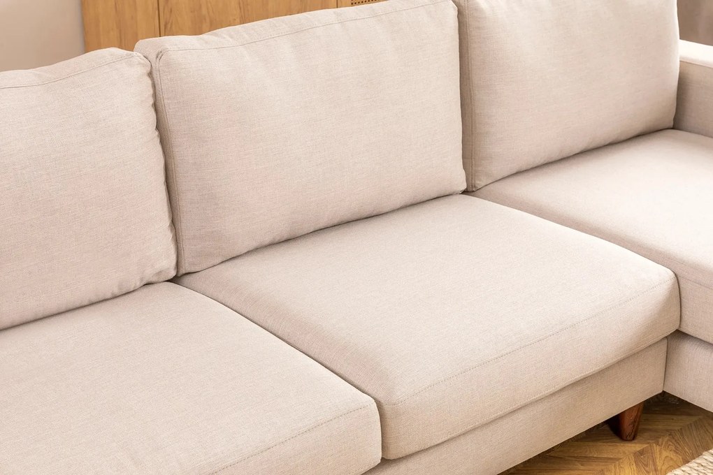 Hanah Home Rohová pohovka BERLIN krémová pravá