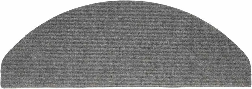 Samolepicí nášlapy na schody 15 ks 65x22,5x3,5 cm šedé 136397
