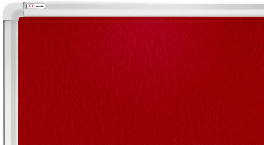 Allboards textilní nástěnka 120x90 cm (červená) TF129CE