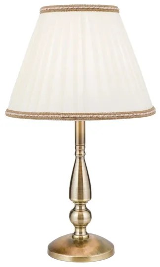 Orion LA 4-1085/1 - Stolní lampa TONIA 1xE27/60W/230V pr. 30 cm bílá/bronz