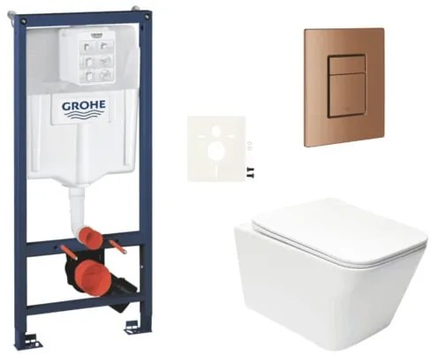 Závěsný wc set do lehkých stěn / předstěnová montáž SAT Infinitio SIKOGRSIN12SCDL0