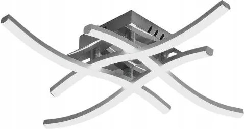 Stropní Svítidlo Moderní Led 28W 3000-6500K stmívatelná stříbrná