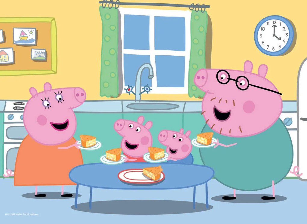DINO Puzzle baby maxi 24 dílků Peppa Pig Oběd 47x66cm skládačka dn350243