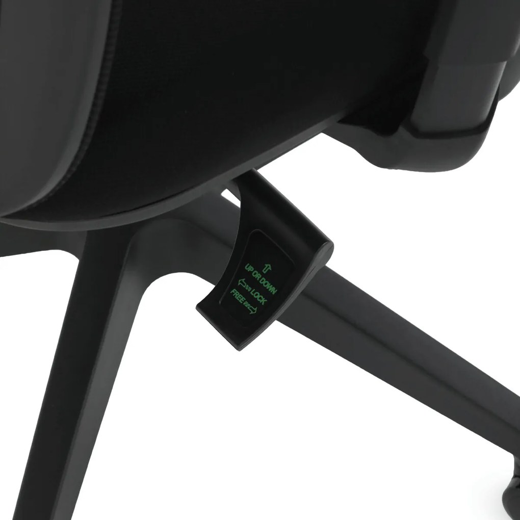 Ergonomická kancelářská židle VEBRUA - černá síťovina