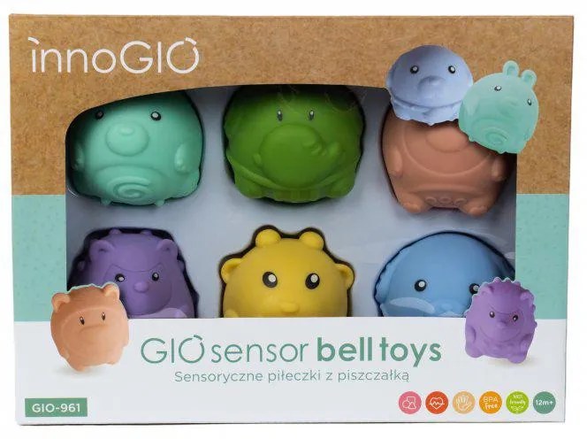innoGIO Smyslové hračky se zvukem GIOsensor bell toys