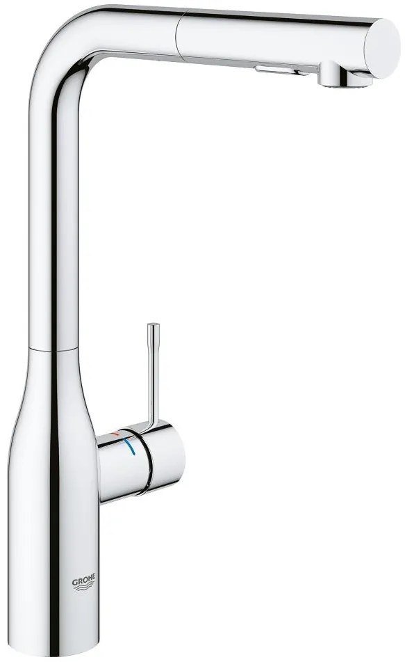Grohe Essence - Dřezová baterie s výsuvnou sprškou, chrom 30270000