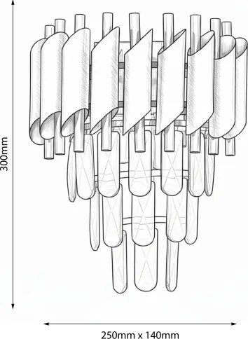 Brilagi - Nástěnné svítidlo ECLIPSE 2xE14/10W/230V zlatá
