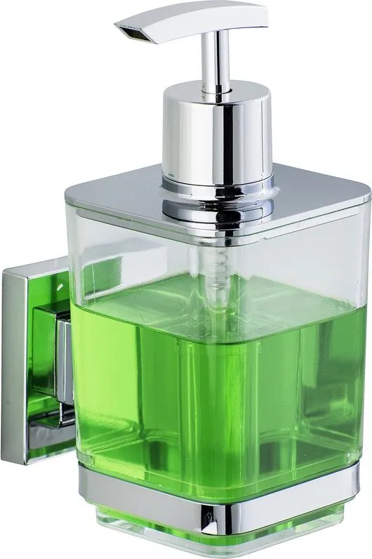 Dávkovač mýdla QUADRO, Vacuum-Loc, 340 ml, bez vrtání, WENKO