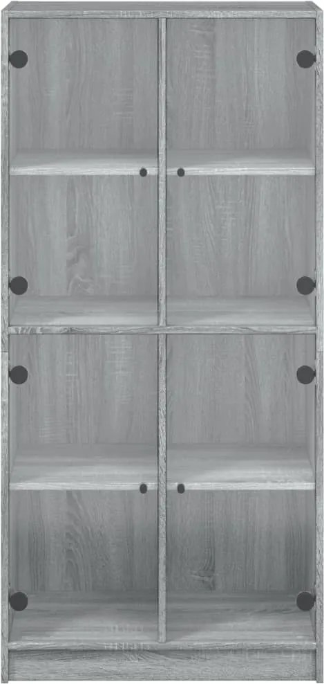 Highboard s dvířky šedý sonoma 68x37x142 cm kompozitní dřevo 3295862
